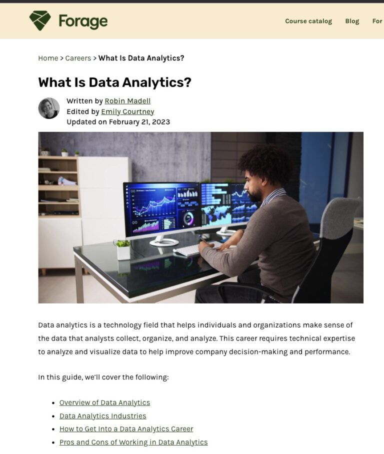 Mattmann highlighted in two articles in The Forage on Data Analytics ...