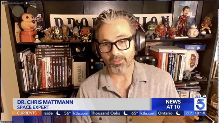 Dr. Mattmann joins KTLA 5 to comment on SpaceX space junk/debris in the ...